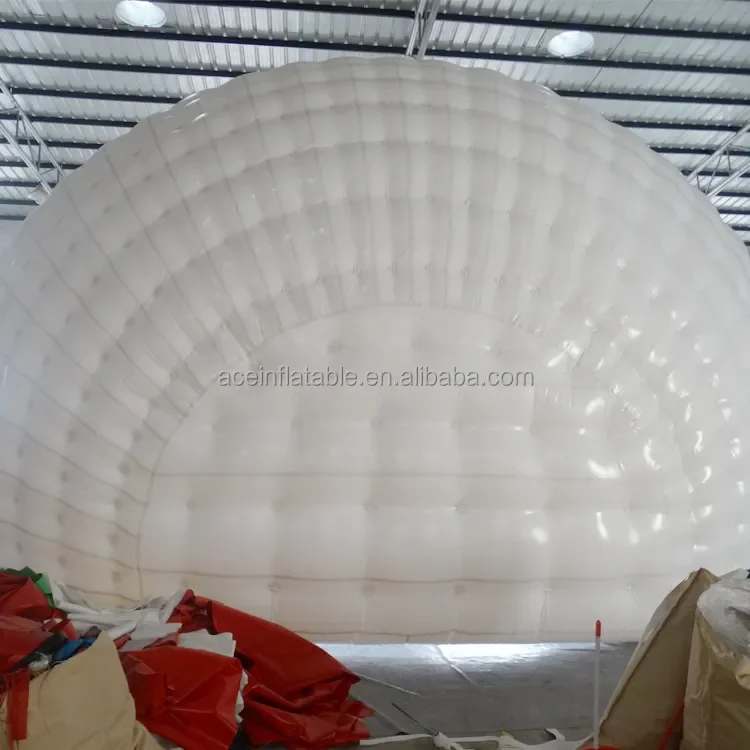 White Airtight Inflatable Shell Tent Inflatable Igloo Dome Tent ...