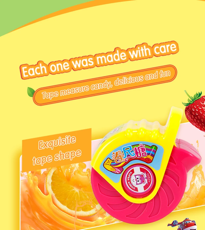 Custom Asian 35g Colorful Round Packaging Sweet Fudge Fruit Roll Ups ...