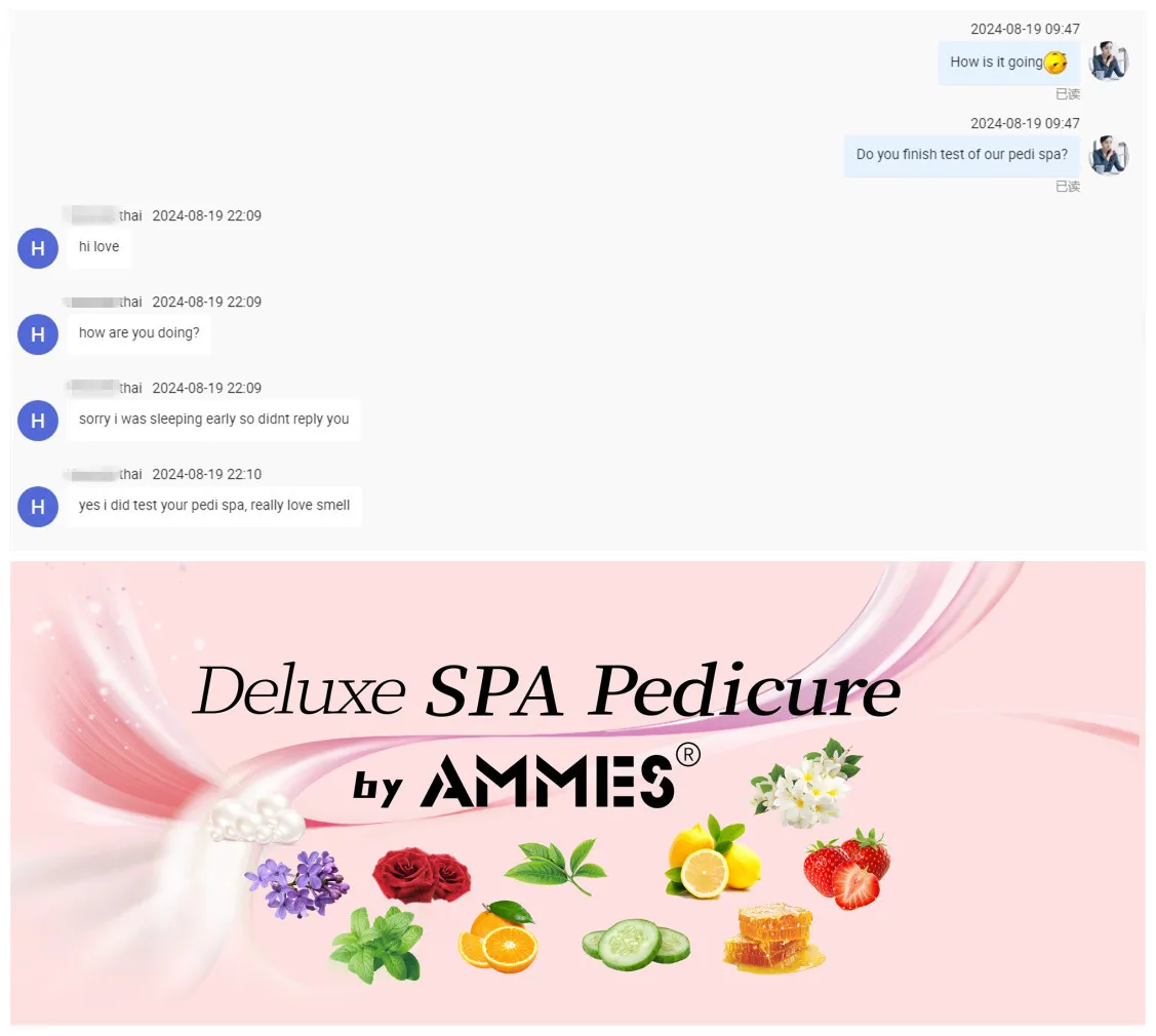 AMMES Deluxe Pedicure Kit 4 Step Spa Pedicure Products Instant Blast ...