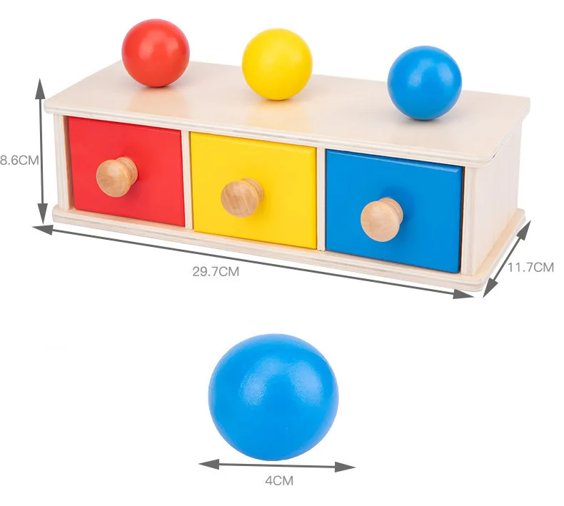 Wooden Teaching Aids Montessori Early Childhood Kindergarten Coin Box ...