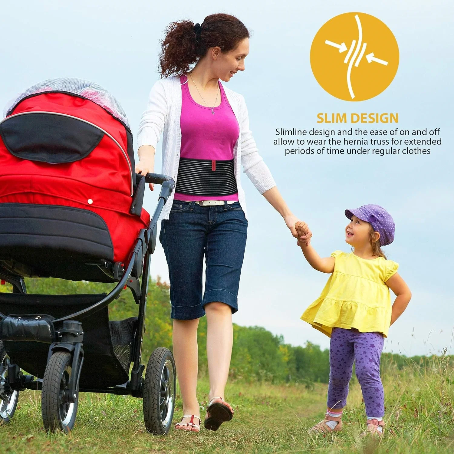 Medical Umbilical Inguinal Belly Button Navel Belt Hernia Abdomen Band ...