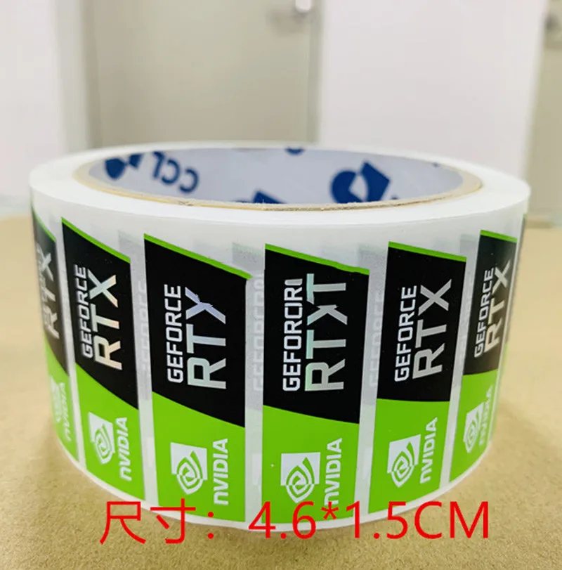 NVIDIA-RTX Graphics Card Stickers - Custom & Holographic