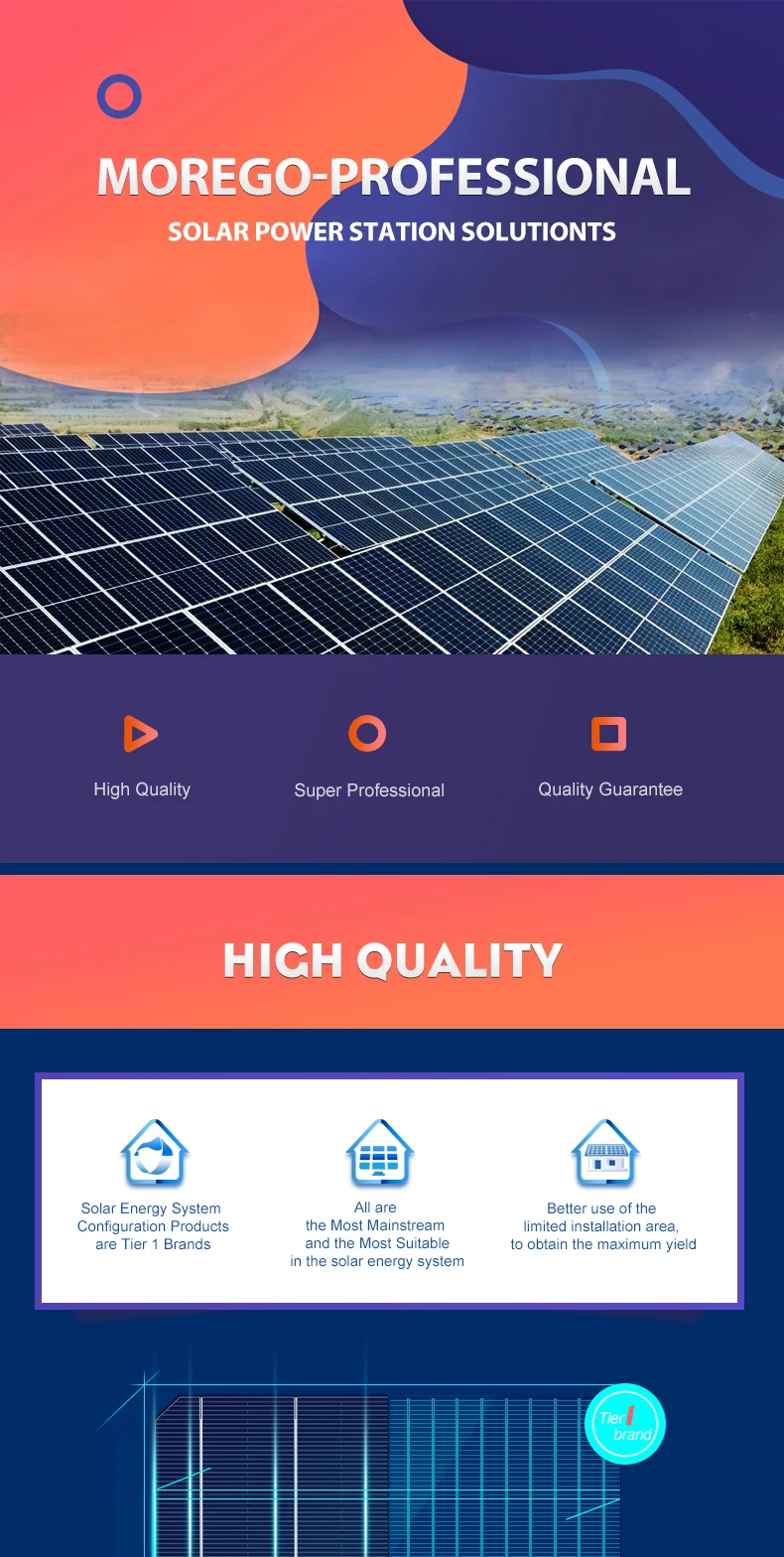 Moregosolar Residential Solar System 40kw 30kw 25kw 20kw On Grid Solar ...