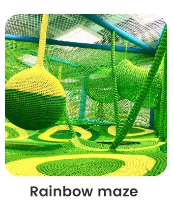 Ropecube Rainbow Rope Nets - Fun Climbing for Kids