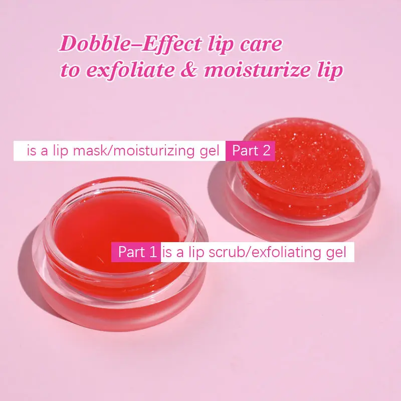 Wholesale Custom Logo Pink Lip Mask Nourishing Gel Moisturizing Pure ...