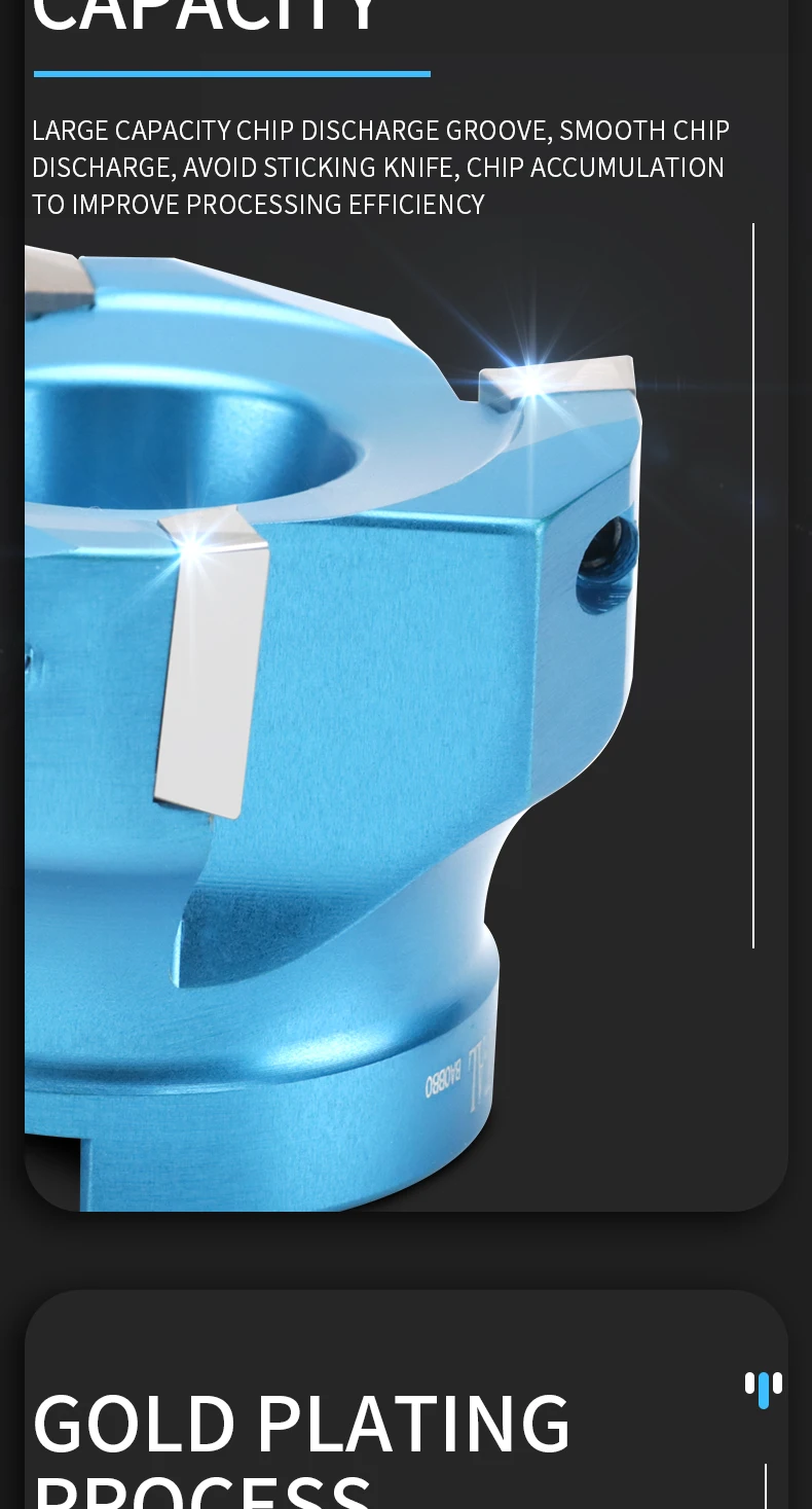 China Hot Sale Cnc Cutting Tools Indexbae Milling Face Mill Bap 400r ...