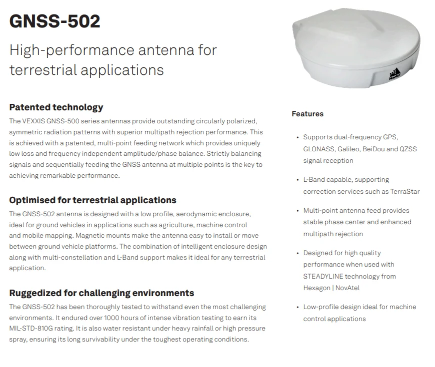 Novatel GNSS-502 Antenna - High Precision for Navigation