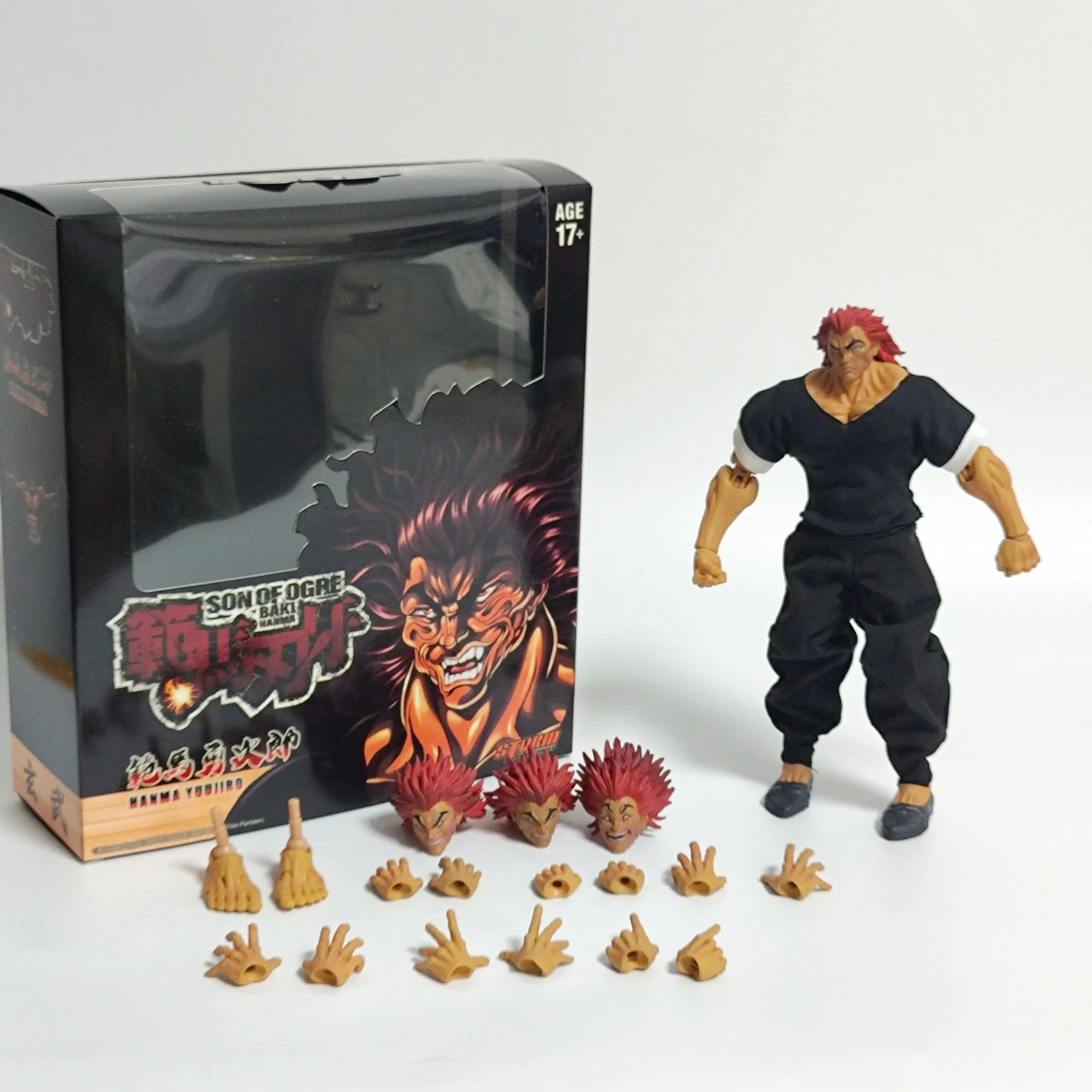Animation BAKI Hanma Yujiro Articulated Joints Moveable Anime Figurine ...