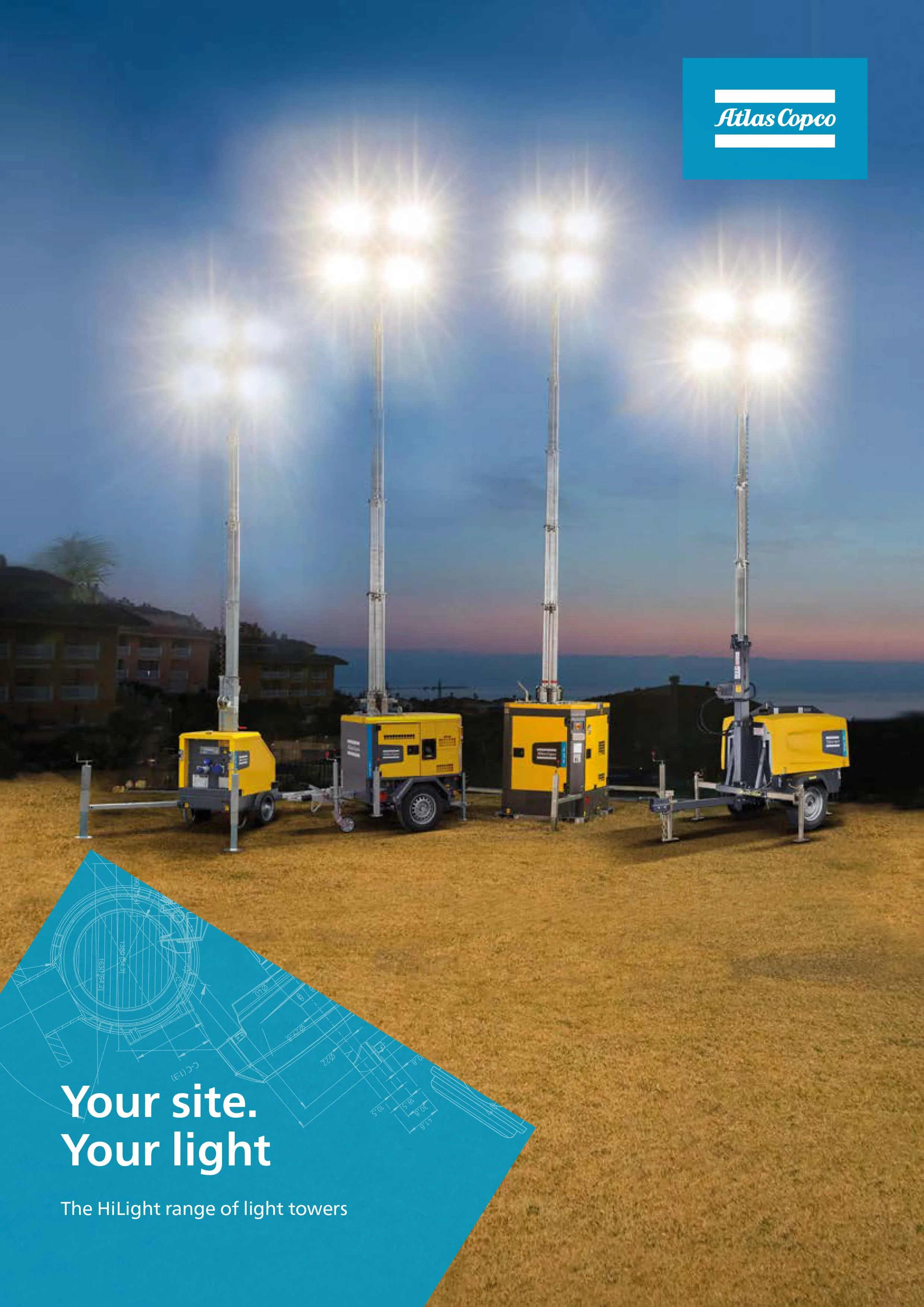 Atlas Copco Mobile Light Towers Hilight V4 Lifting Mobile Led ...