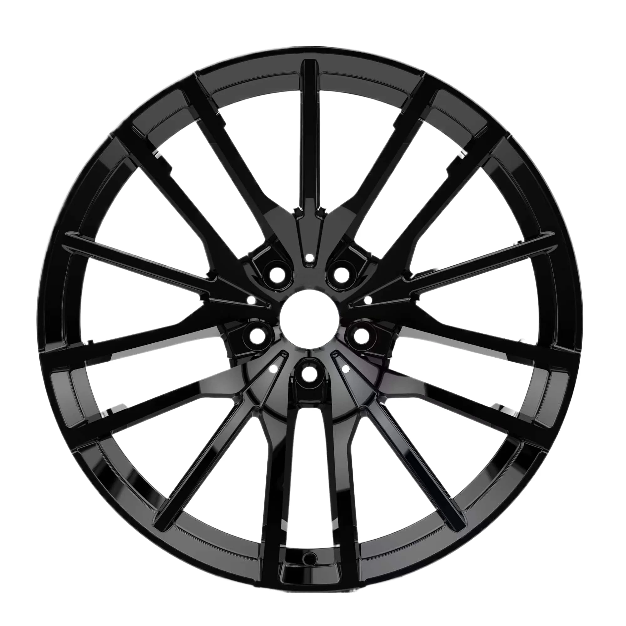 Passenger Car Forged Wheels Rims Gloss Black Full Painting Multi Spokes ...