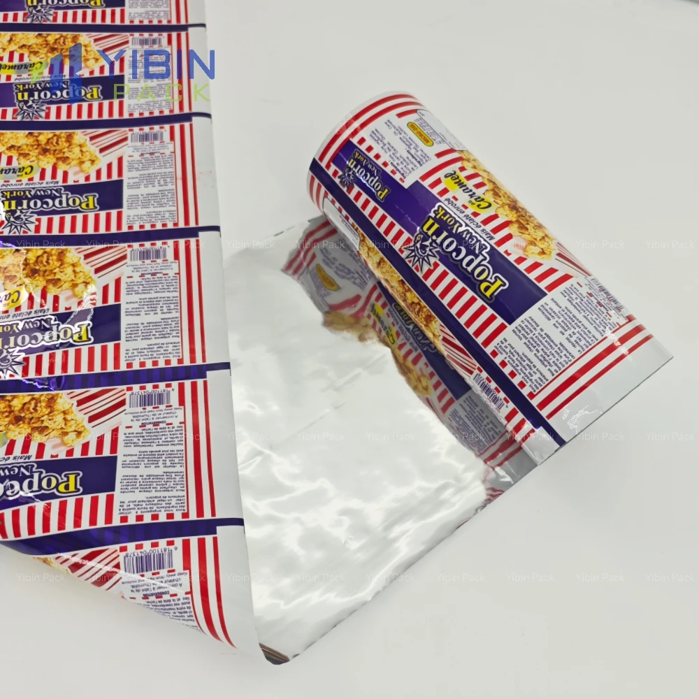 Custom Aluminum Foil Sachet Roll Taro Popcorn Potato Chip Packaging ...