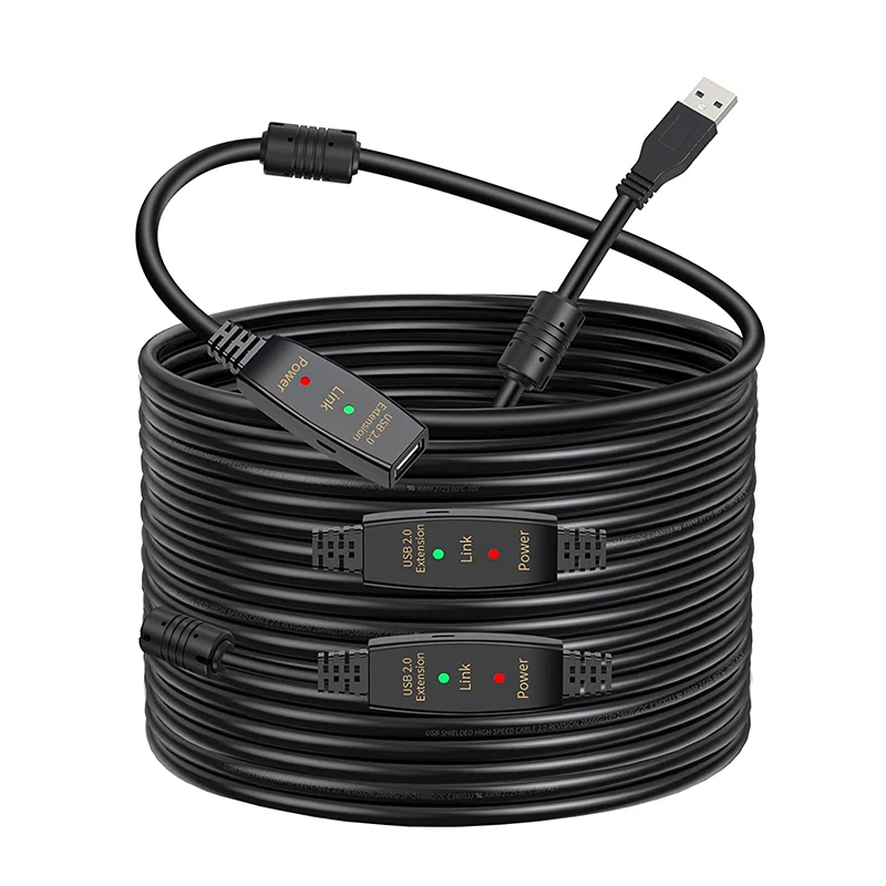 OEM 5M 10M 15M 20M 25M 30M Computer USB 2.0 Active Repeater Extension ...