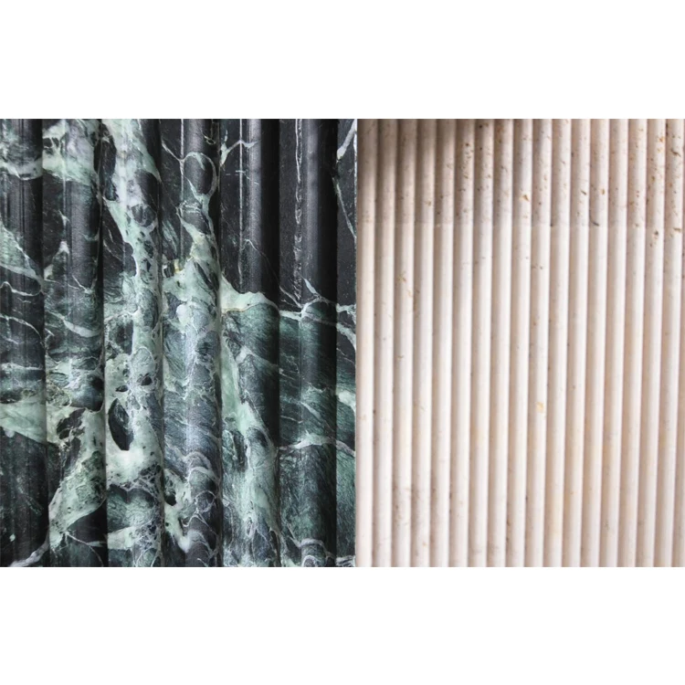 Newstar Honed Flute Marble Wall Panel Tiles Pencil Round Ribbed Stone ...