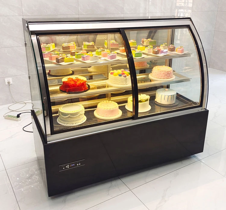 Commercial Square Glass Cake Refrigerator - Display Showcase