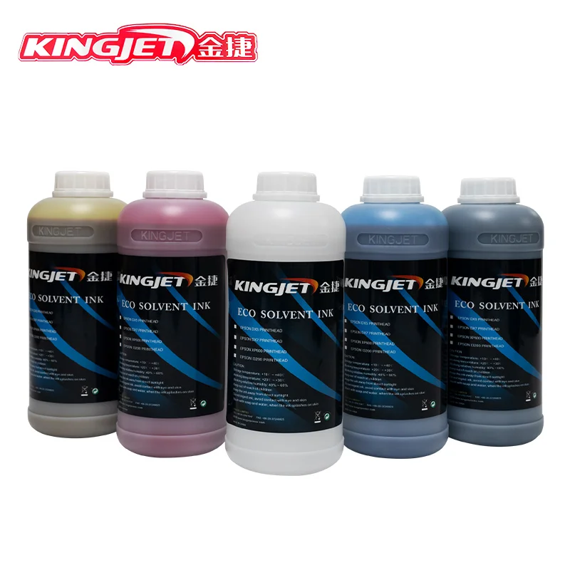 Kingjet Eco Solvent Ink - 1000ml Tintas for Digital Printing