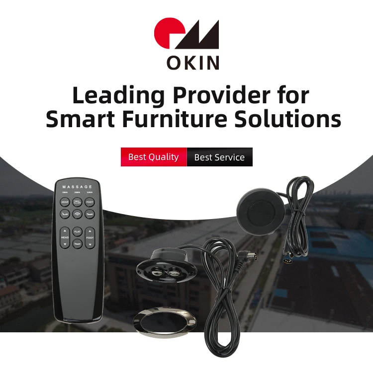 2 Button Control Switch Electric Adjustable Bed Hand Control Box For ...