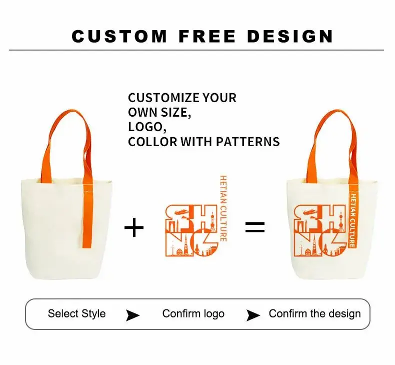 Factory Heat Custom Colors Shape Material Reusable Recycled Plain White ...