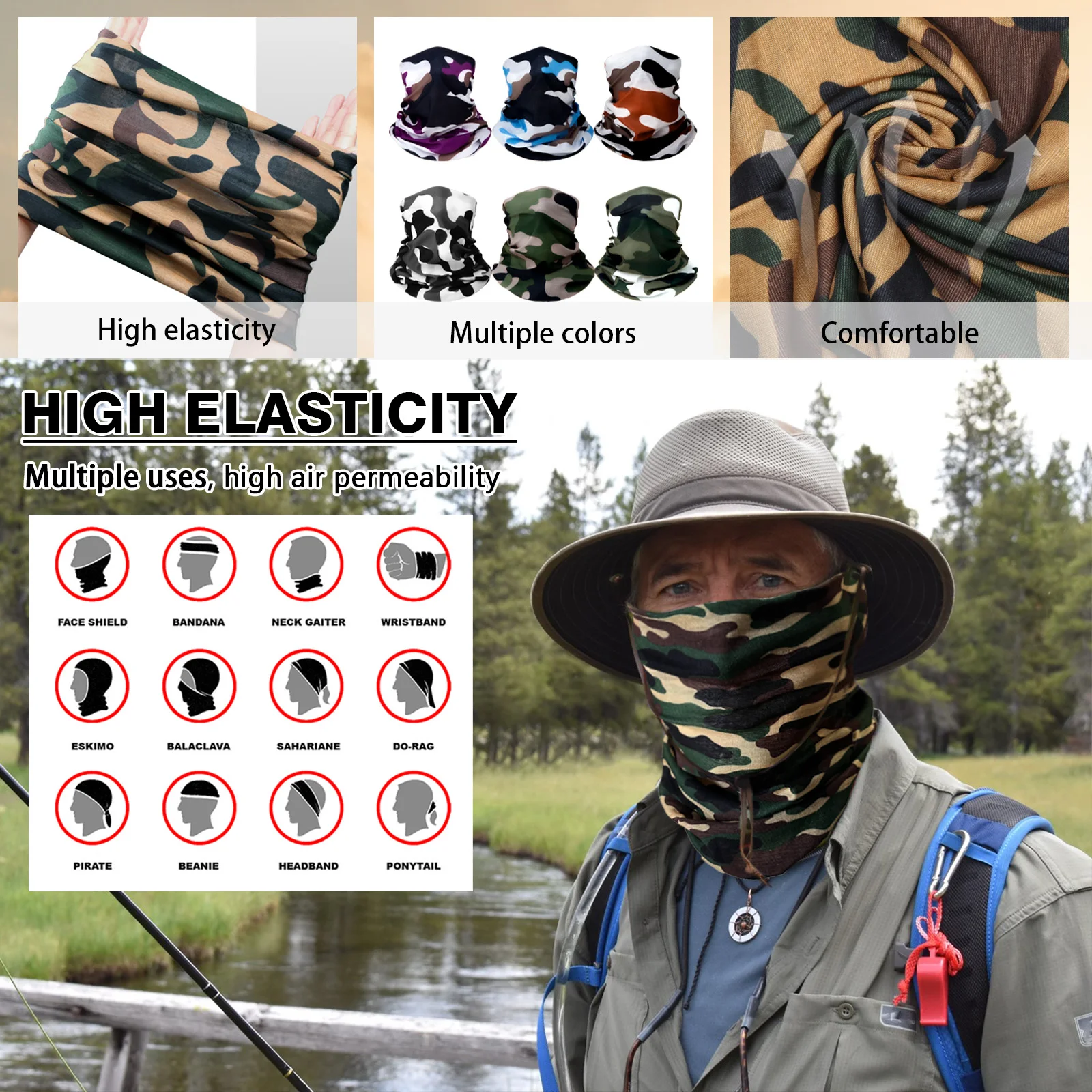 Custom All over Print Logo Snood - Multifunctional Headwear