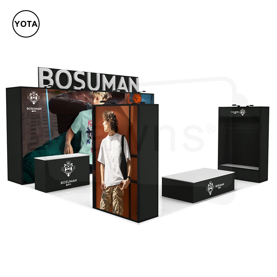 Tawns 6x6 Modular Floor Standing Aluminum Profile Exhibition Booth ...