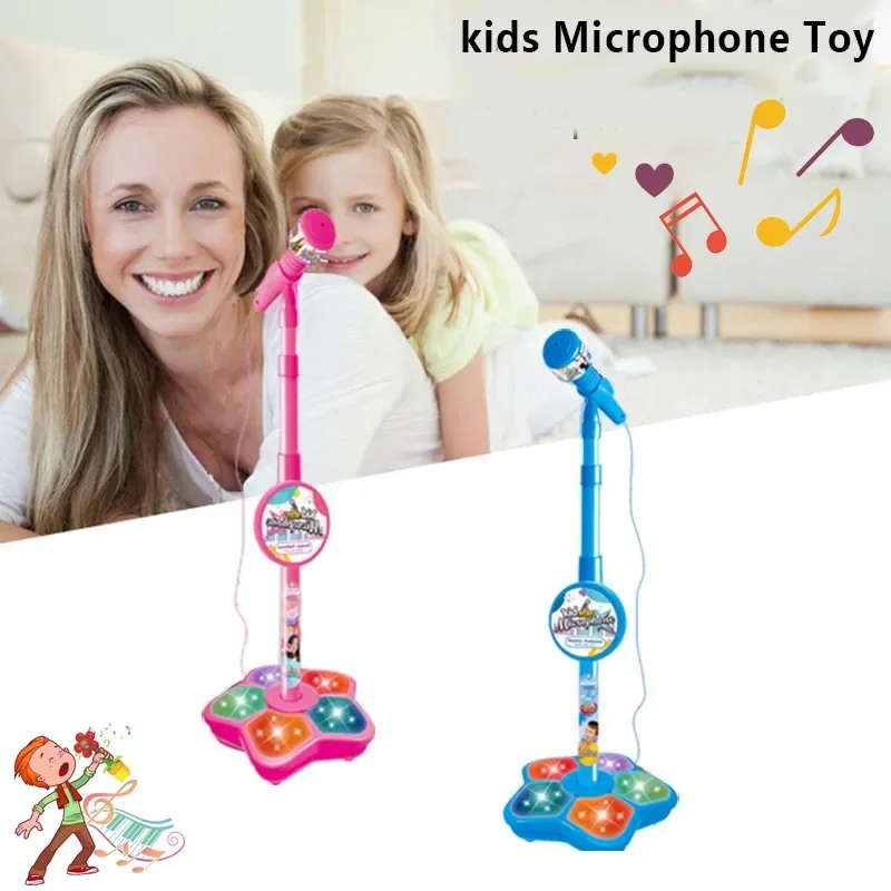 Kids Microphone With Stand Karaoke Song Music Instrument Toys Brain ...