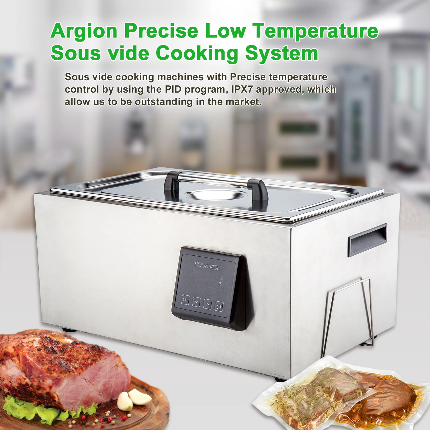 28L Stainless Steel Slow Sous Vide Cooker - Precise Cooking