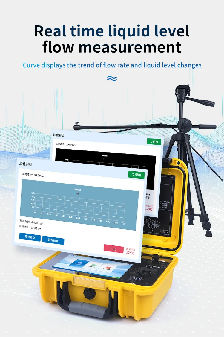 Ultrasonic Open Channel Flow Meter - Precision & Portability