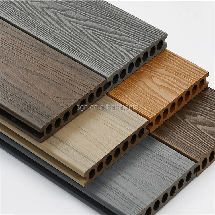 3d Embossed Wood Grain Wpc Decking Patio Wpc Water-proof Flooring Timber Wood Flooring Outdoor ...