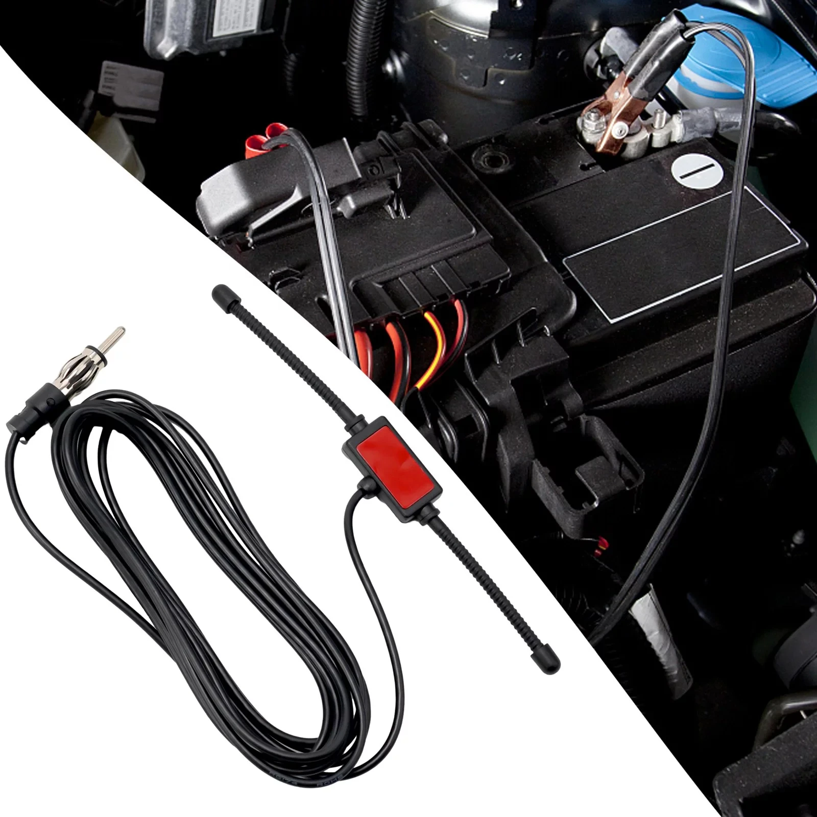 Universal Stereo Car Antenna AM FM Radio with DIN Plug Connector ...