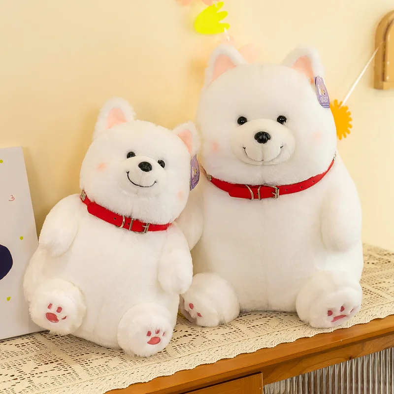 Cute Stuffed Samoyed Dog Plush Toys Baby Puppy Toy Husky Dog Soft ...
