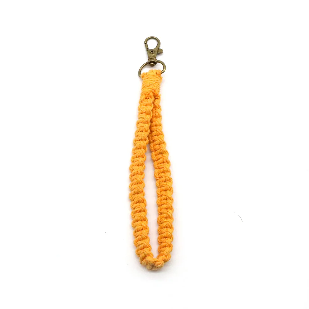 Rope Braided Colorful Macrame Tassel Keychain Craft Accessories ...