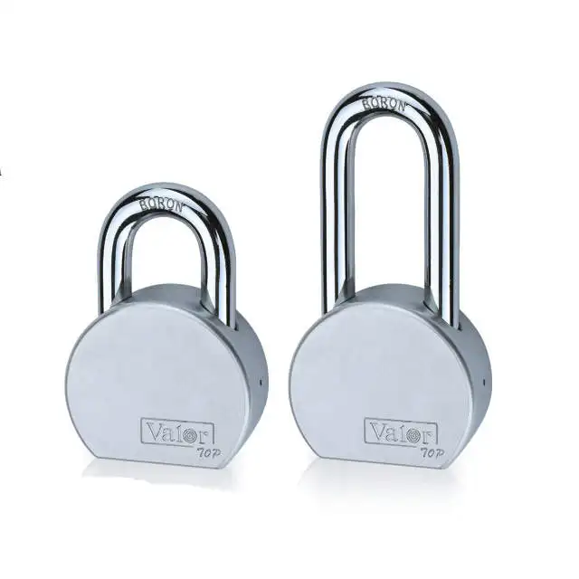 Valor 45 Steel Hardened Shackle Cast Iron Padlock Keys Round Copper ...