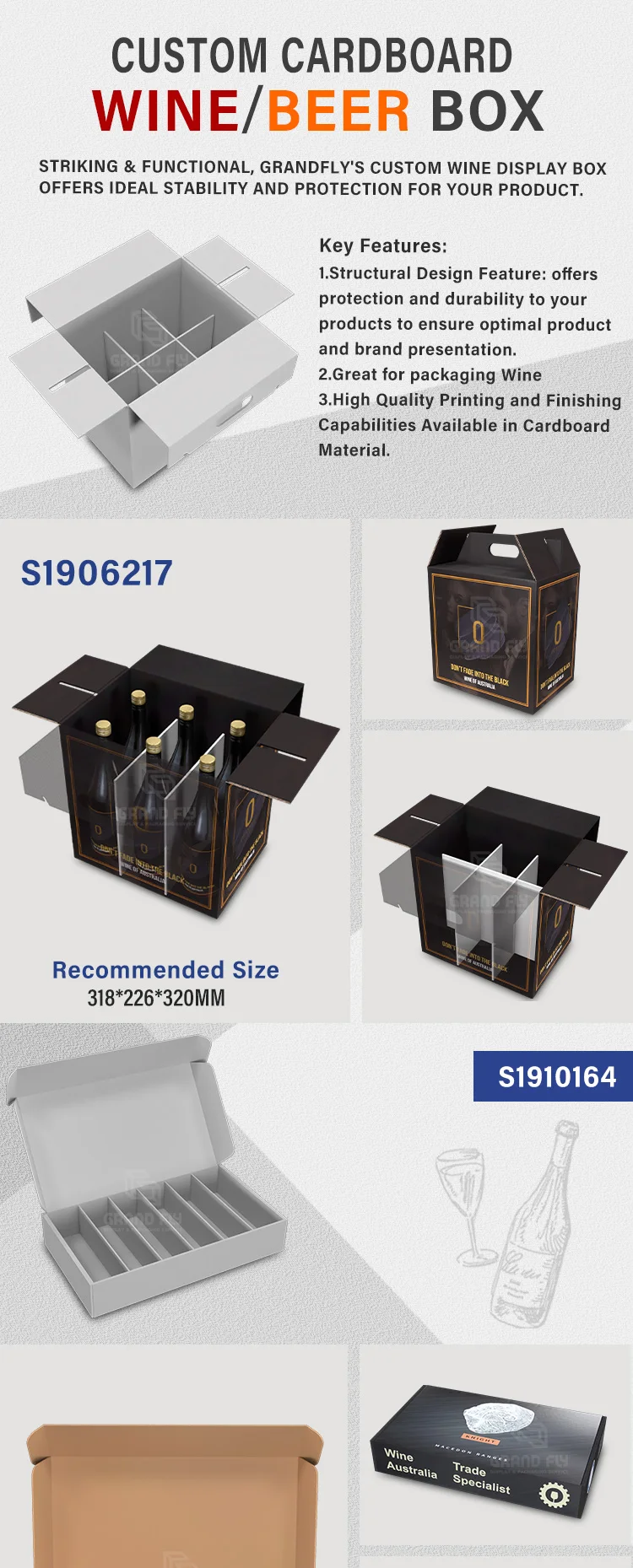 Custom Craft Box Packaging Beer Cardboard Box Beer Packaging Shipping ...