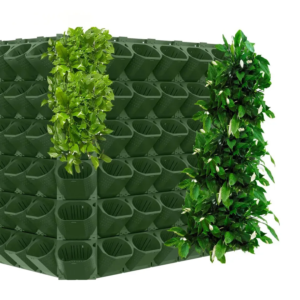 Vertical Garden Ideas Real Plant Wall with Automatic Irrigation ...