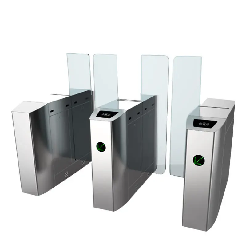 Full Height Turnstile Access Control Entrance Scan System Slide Barrier ...