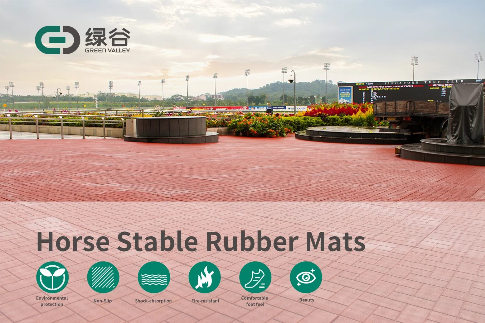 Durable Horse Flooring - SBR EPDM Rubber Mats for Stables