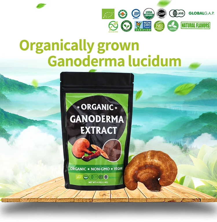 Organic Ganoderma Lucidum Comprehensive Extract Powder Mushroom Extract ...