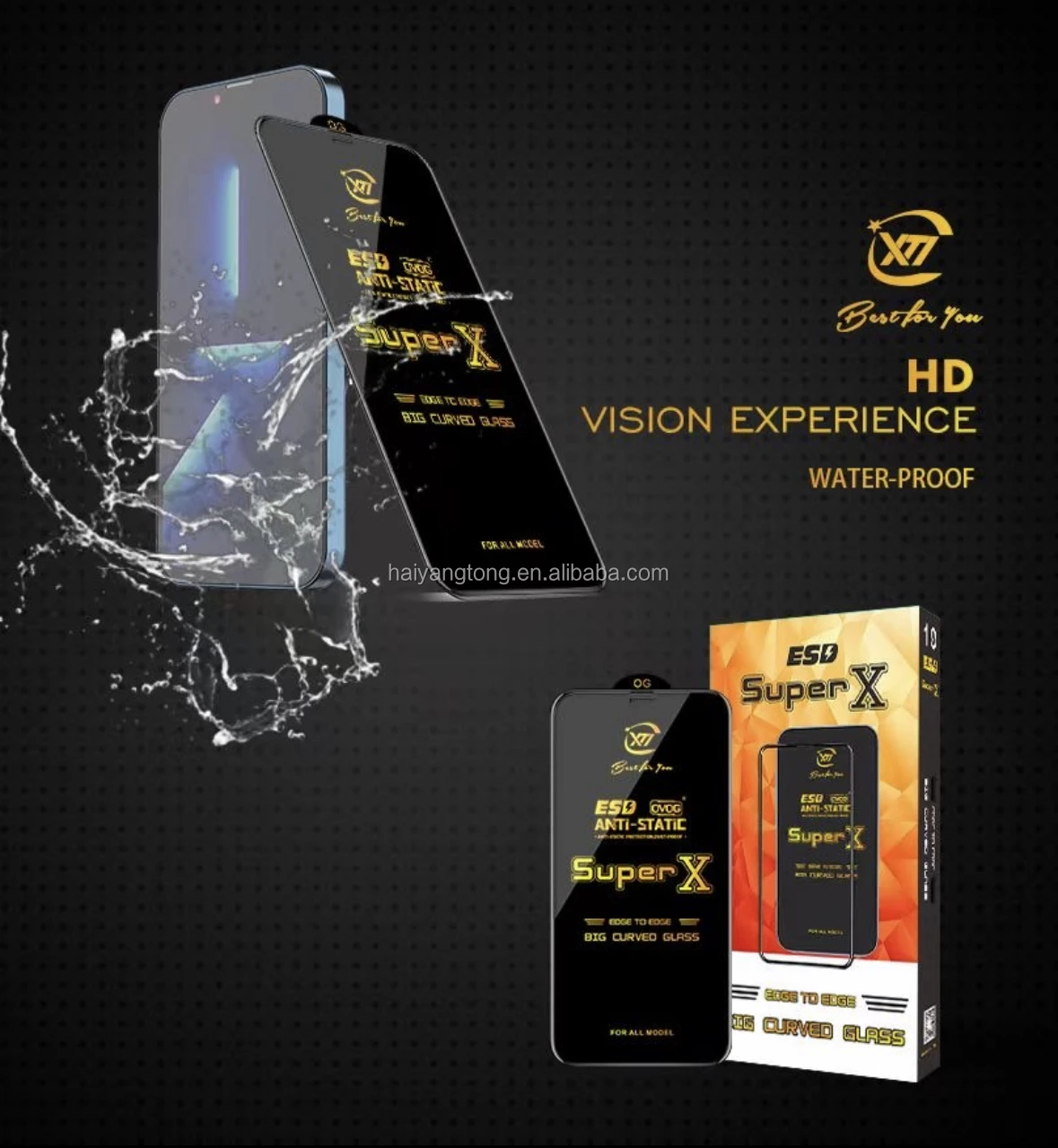 HYTO Super X Tempered Glass for Iphone 15 Anti Static Tempered Glass ...