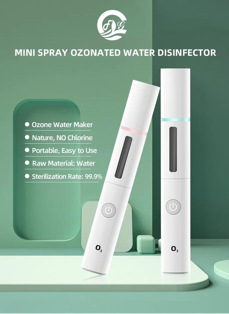 Ozone Bottled Water Bottle Sprayer Water Portable Spray Ozone Generator ...