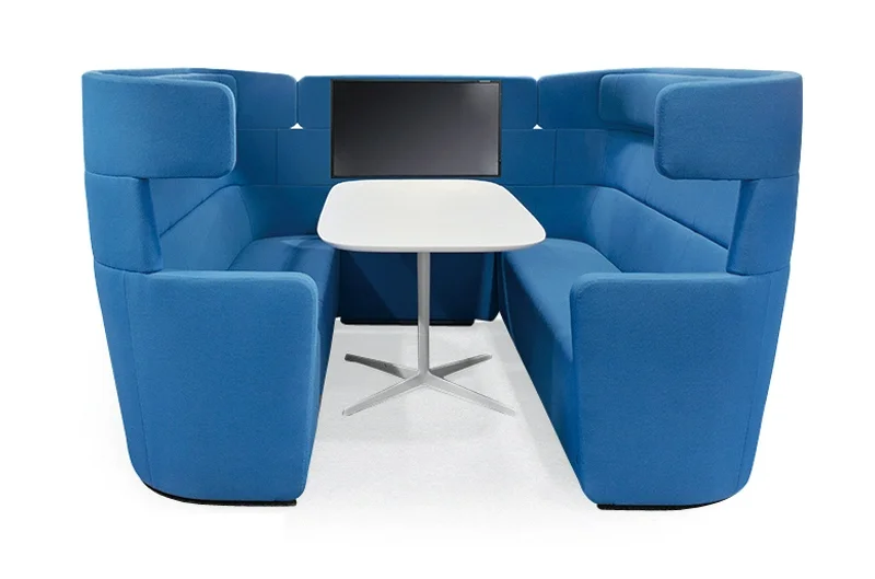 Public Area Modular Modern Sectional Sofa Waiting Room Meeting Booth ...