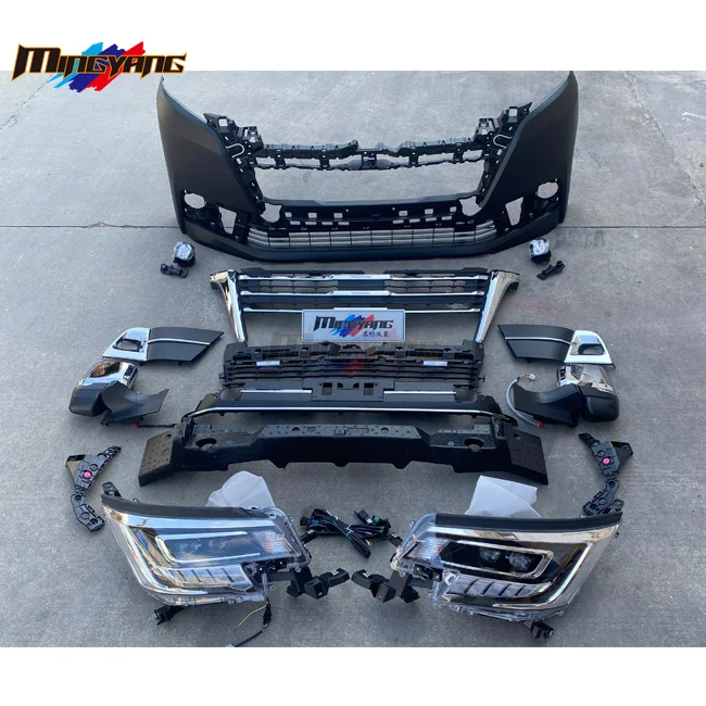 PP Plastics Body Kit Car Bumpers for Toyota Hiace 2018-2020