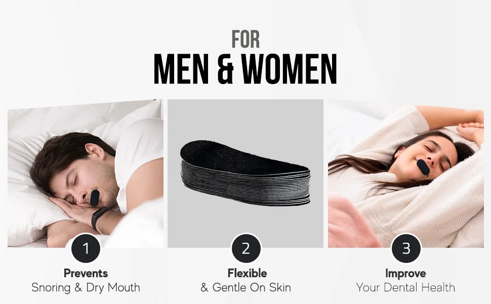 Premium Mouth Tape Sleep Strips For A Better Night's Sleep,Reduced ...