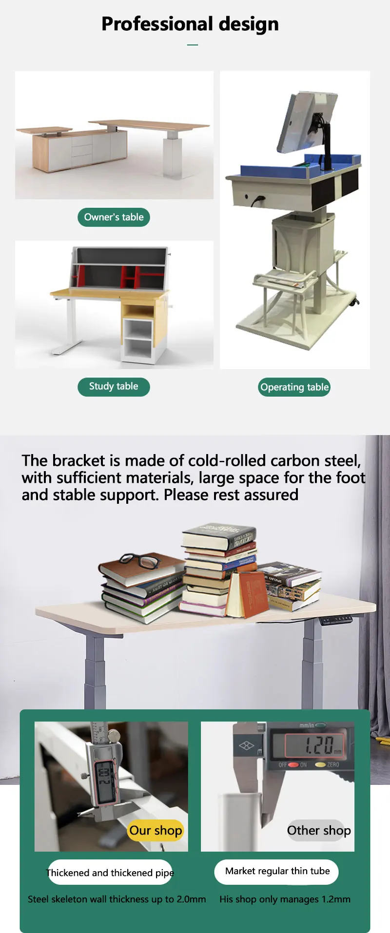 Modern Office Desk Office Intelligent Lifting Table High-quality ...