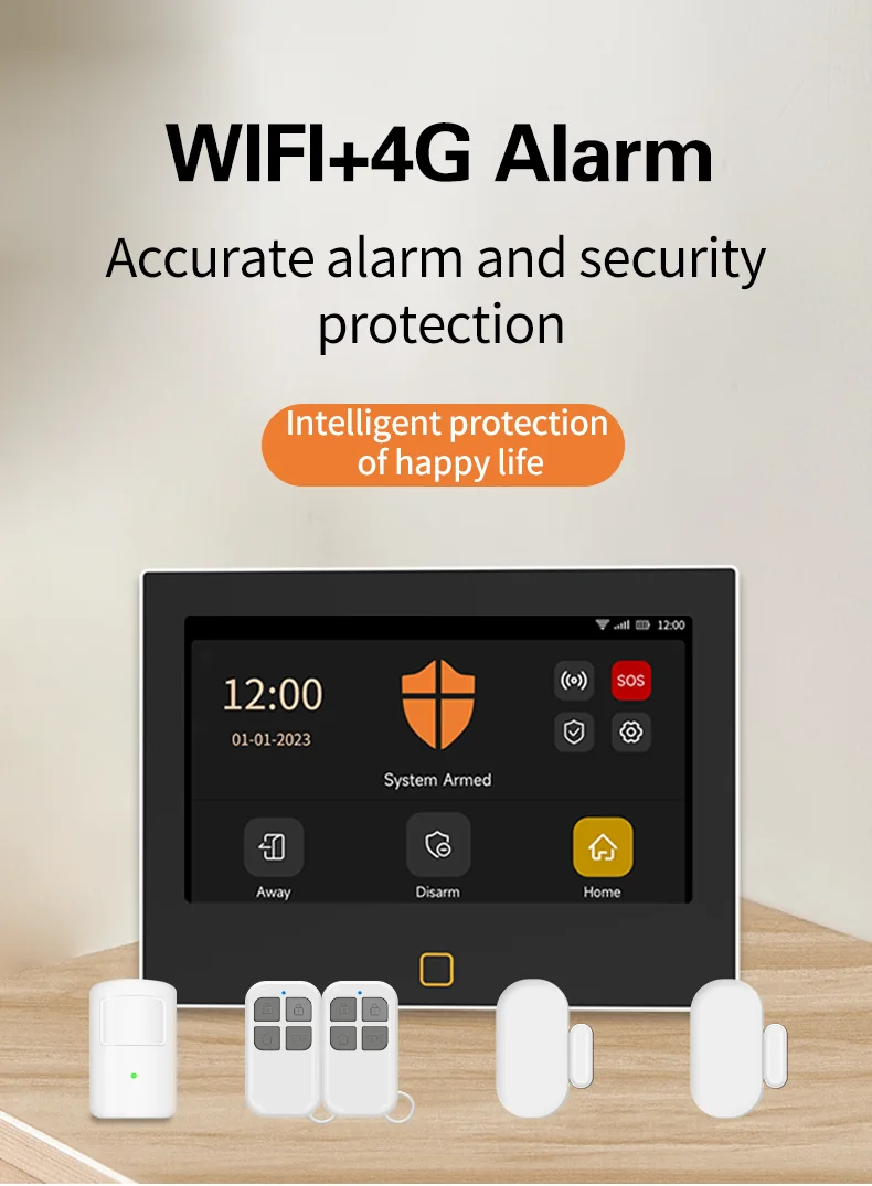 Gsm Wifi 4g House Alarm System Tuya App Smart Home Security With ...