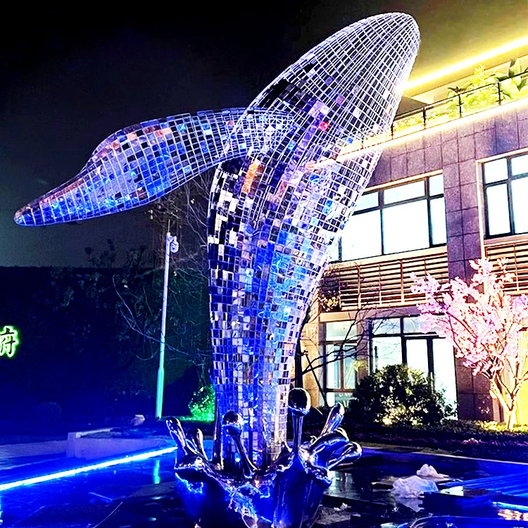 Hollow Dolphin Steels Sculptures Porpoise Metal Statue Delphinidae ...