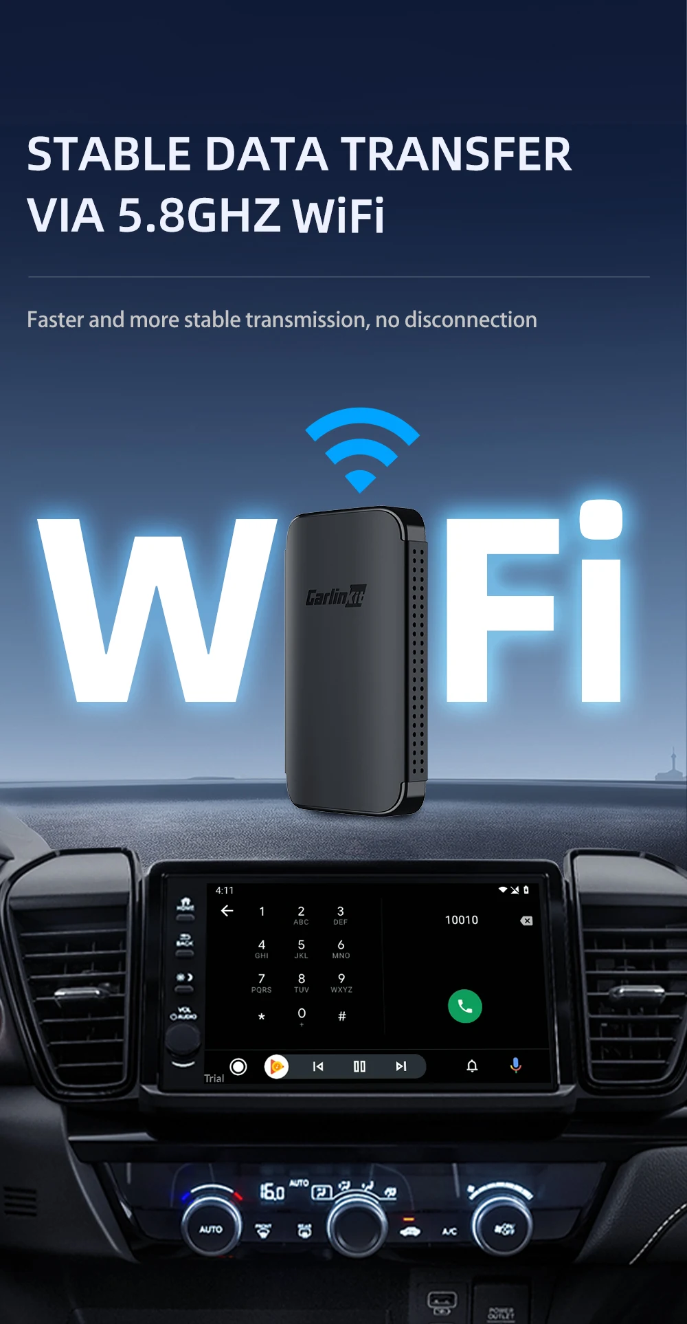 Carlinkit Android Auto Wireless Usb Dongle Android Auto Multimedia ...