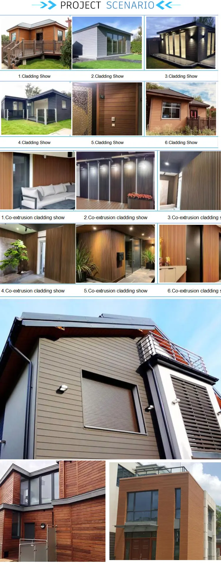 Wall Cladding Wooden Wall Panels Wood Grain Outdoor Wood Plastic Wpc ...