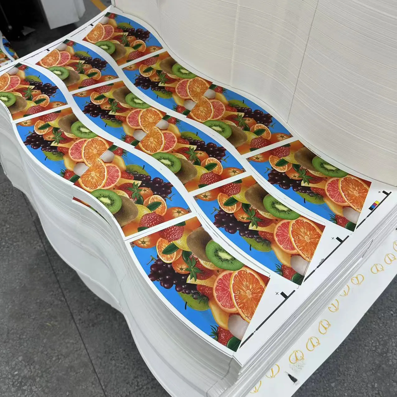 10oz 12oz Paper Cup Fan Fruit Printed 230gsm Cup Raw Material Paper for ...