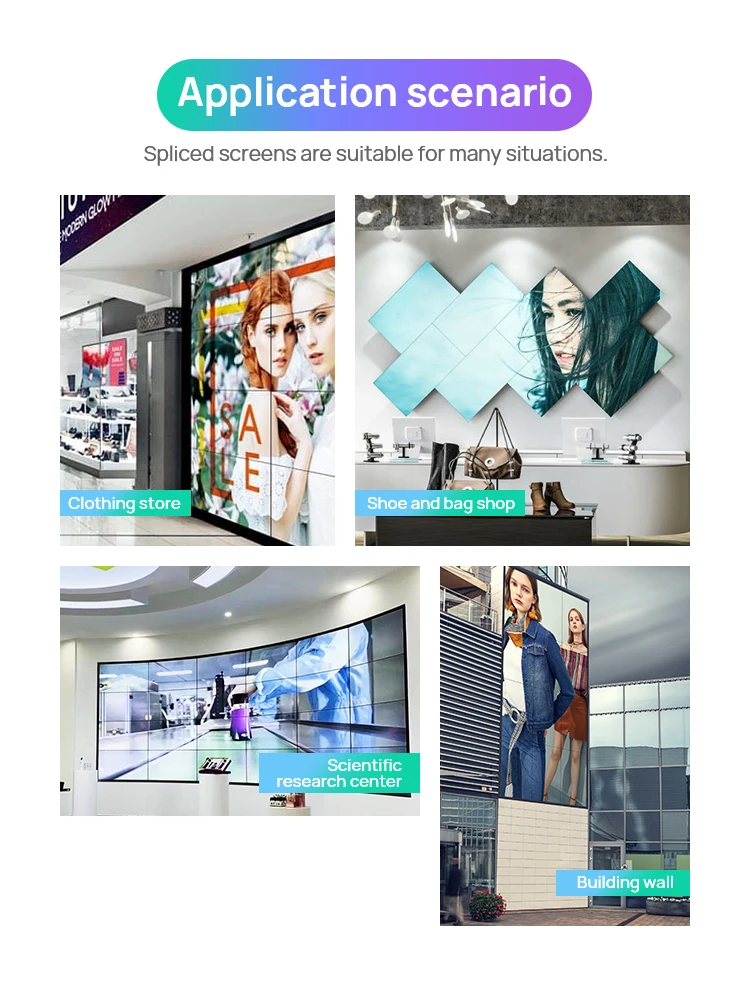 4k Uhd Lcd Video Wall Display Digital Signage Screen Advertising ...