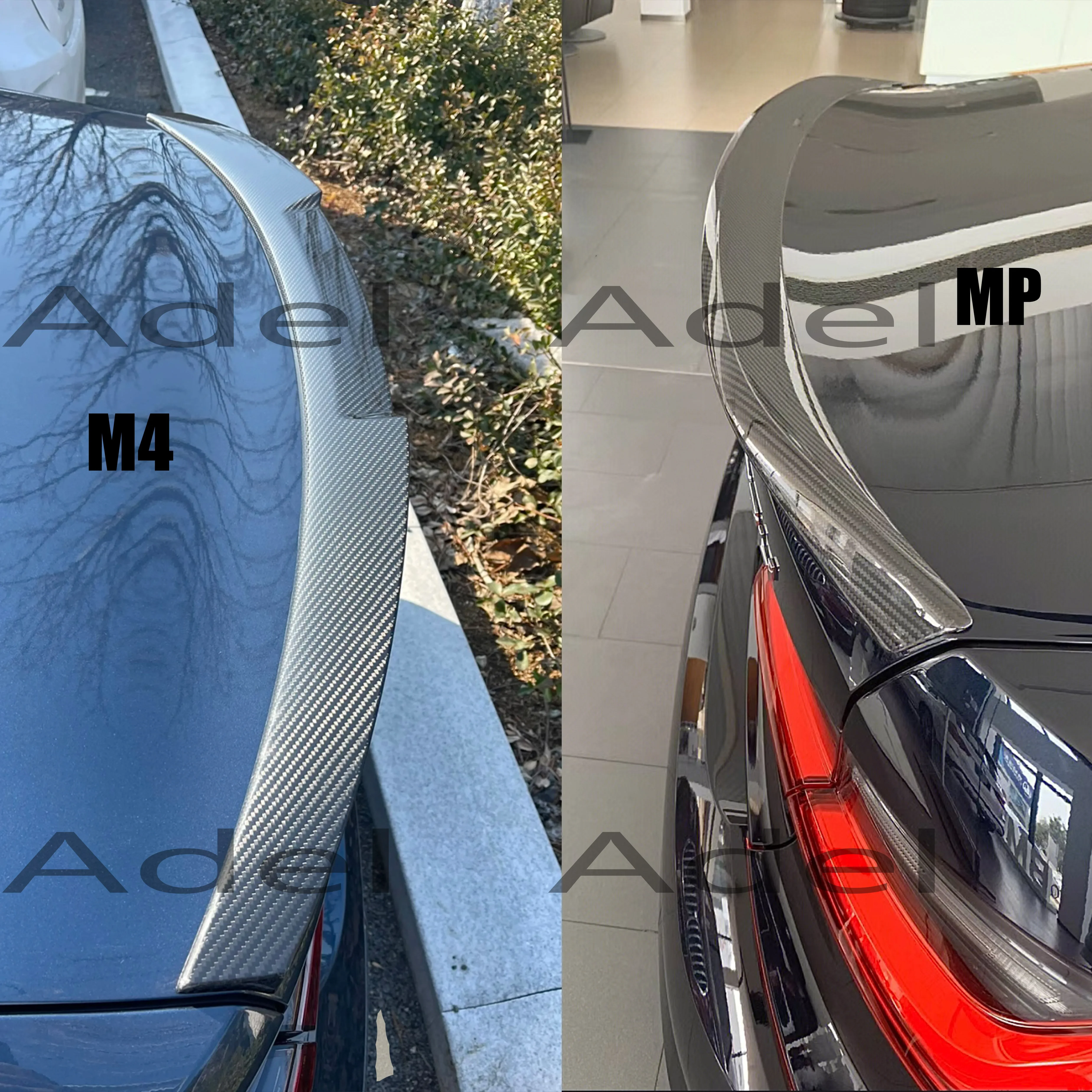 For BMW 4 Series F32 F33 F36 M4 MP PSM Style Carbon Glossy Black Rear ...