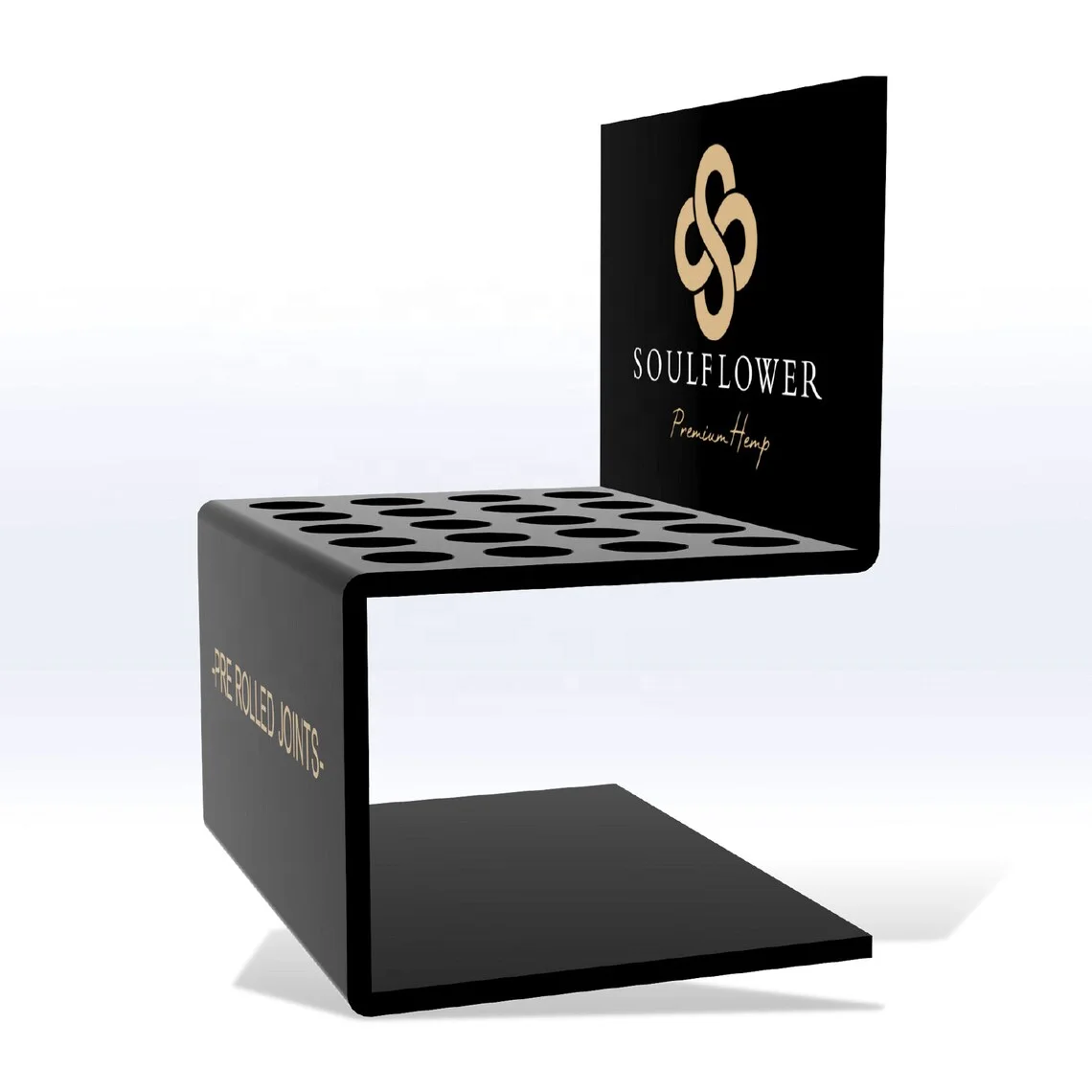 20-tube Preroll Showcase Display Acrylic Pre-roll Display Acrylic Pop ...